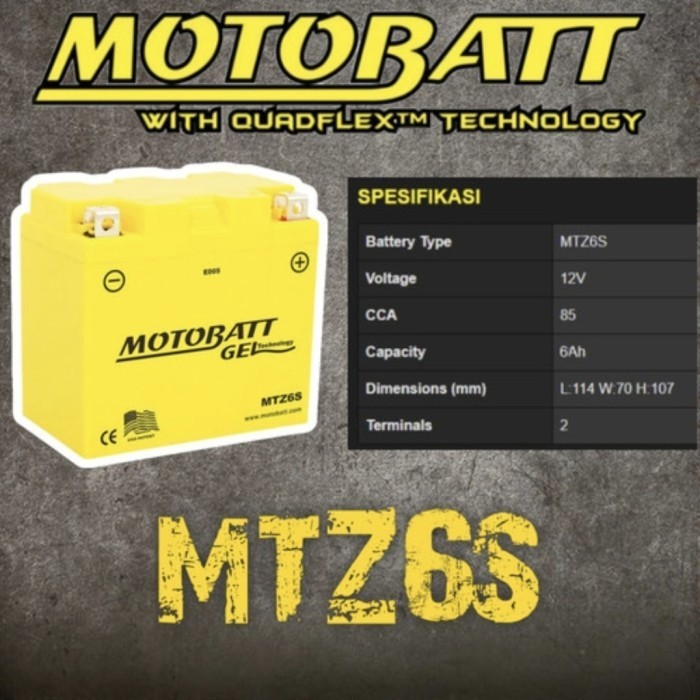 Jual Aki Motor Honda Vario 125 Cc Vario 150 Cc Motobatt Mtz6S | Shopee Indonesia