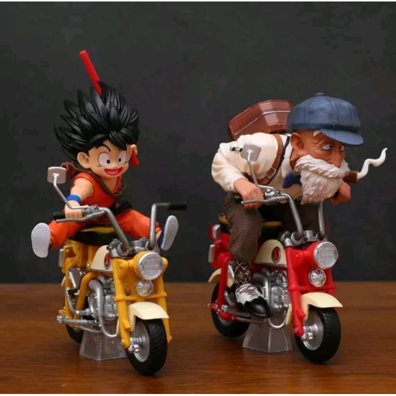 Jual Master Roshi kura kura figure sun Goku motor cycle dragon ball ...