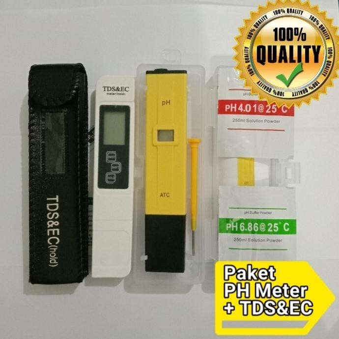Jual HARGA DISC - Paket PH meter + TDS&EC hidroponik PHMeter TDSEC ...