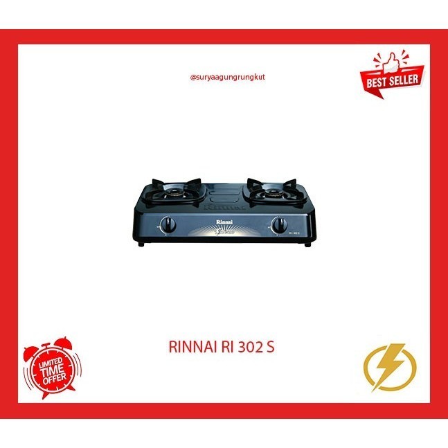Jual KOMPOR RINNAI 2 TUNGKU - RI 302 S | Shopee Indonesia
