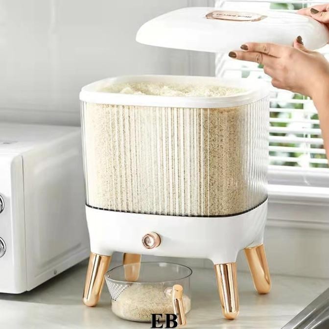 Jual [New] Kotak Beras Korea Modern Tutup Rapat Anti Kutu Rice Box ...