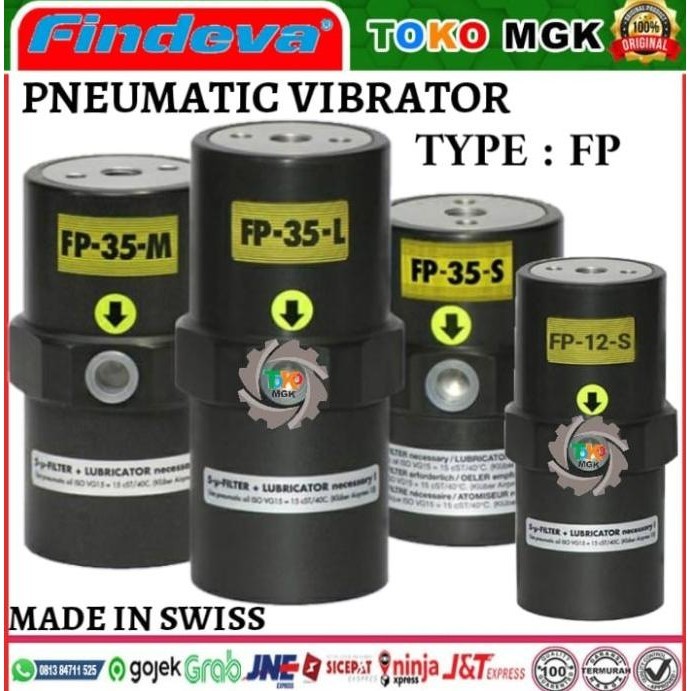 Jual FP - 18L PISTON VIBRATOR PNEUMATIC FINDEVA MADE IN SWISS ORIGINAL | Shopee Indonesia