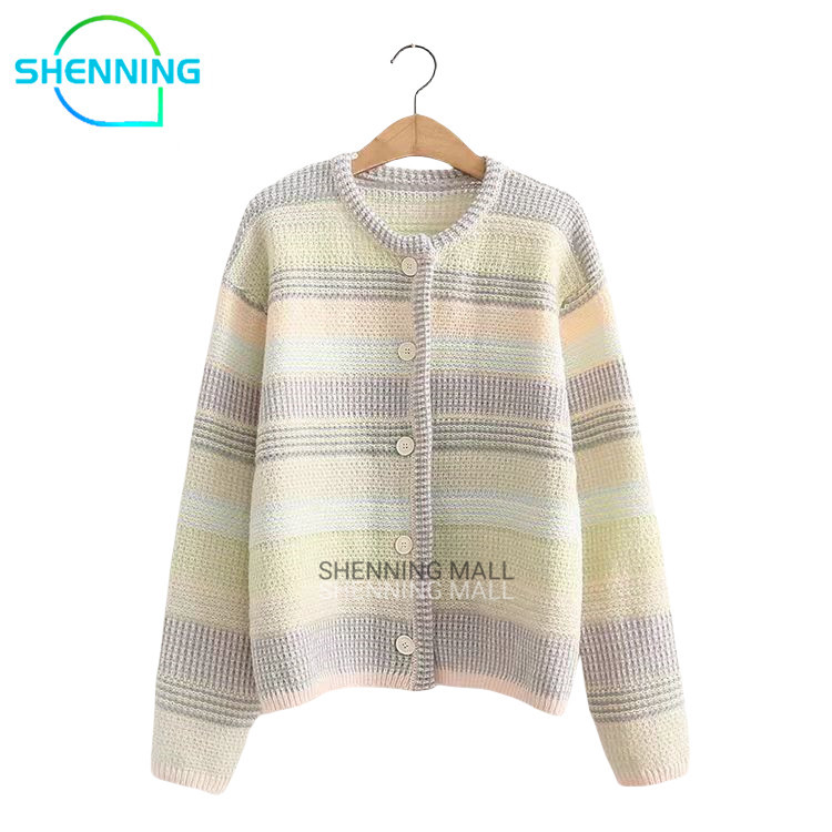 Jual SHENNING Cardigan Knit Outer Rajut Aneka Warna Soft Rajut Premium ...