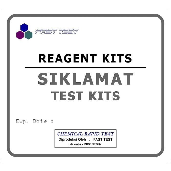 Jual Test Kit Siklamat, Alat Uji Cepat Kandungan Pemanis Siklamat ...