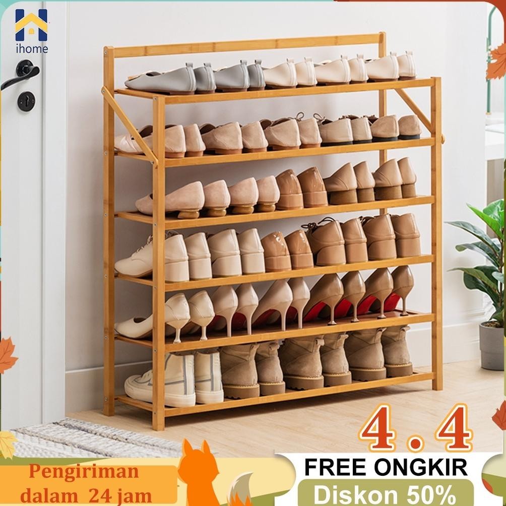 Jual Rak Sepatu Kayu 5 Susun Rak Sepatu Portabel Rak Sepatu Lipat Tidak ...