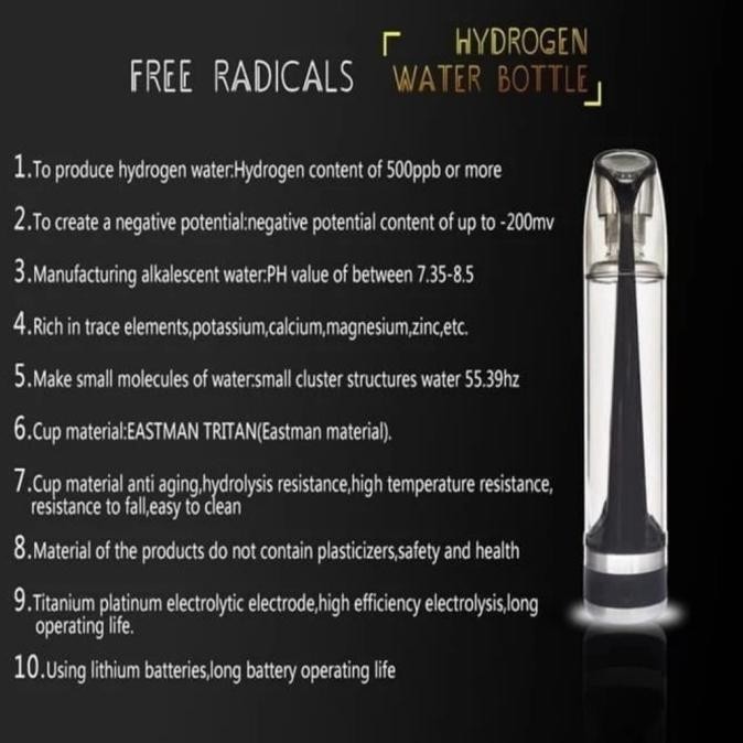 Jual [Ready Stock] Hydrogen Water Bottle Botol Air Minum Tumbler Anak ...
