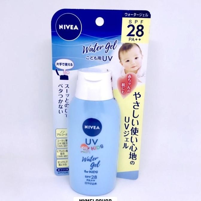 Jual NIVEA SUN KIDS WATER GEL SPF28 PA++ 120g MADE IN JAPAN | Shopee Indonesia
