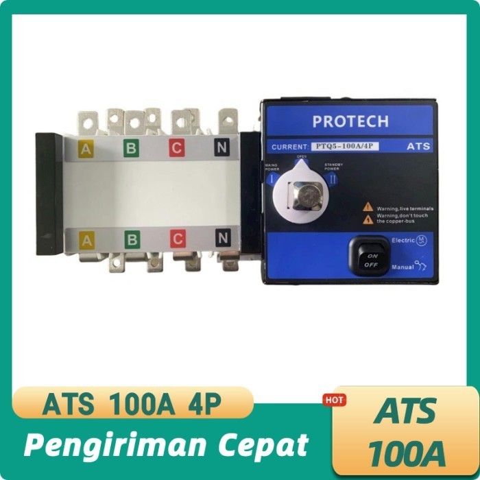 Jual Ready Stock! Ats Automatic Transfer Switch Pln Genset 100A 4P Ats Cos Motorized | Shopee ...