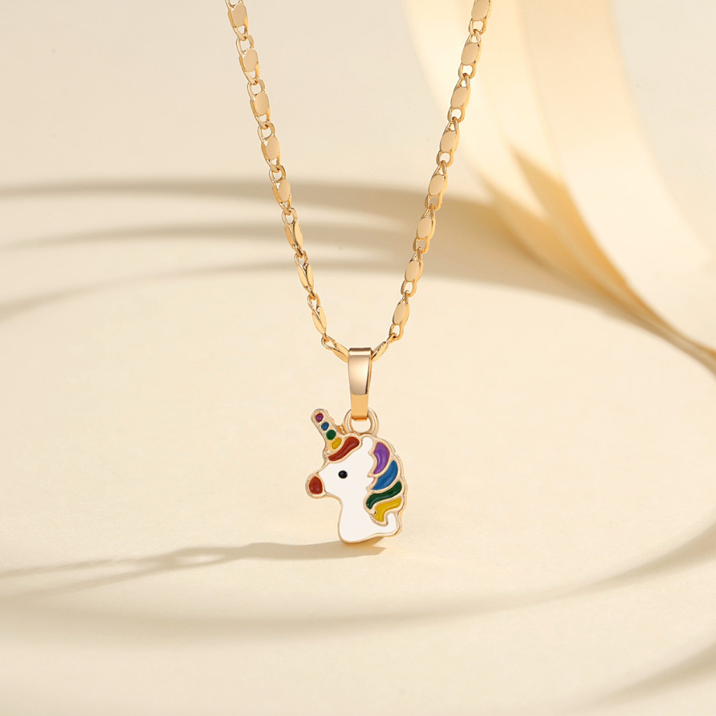 Jual Y444 Kalung Anak Perempuan Unicorn Lucu Kalung Bayi Titanium Anti ...