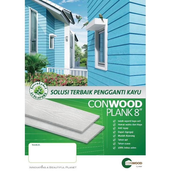 Jual List Plank Conwood juara 8" motif kayu | Shopee Indonesia