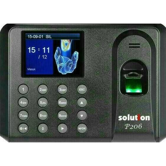 Jual [Promo] Absen/Absensi/Fingerprint Solution P-206.Garansi Resmi ...