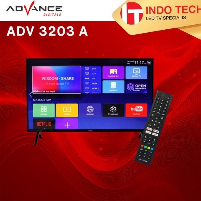 Jual [Ready] Advance Android Tv Led 32 Inch Adv-3203A / Smart Tv ...