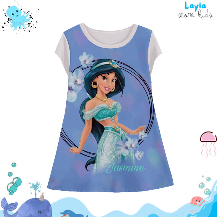 Jual Dress Anak Perempuan Jasmine Aladdin v5 Tunik Anak Wanita Film ...