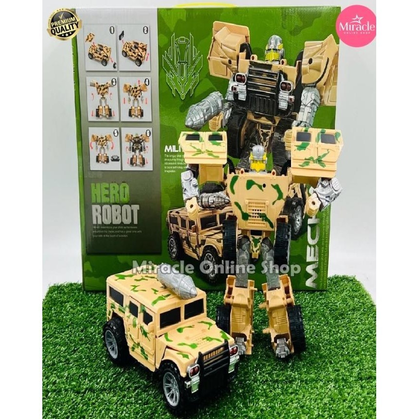 Jual Mainan Edukasi Robot Transformer Bisa Berubah Mobil - Robot Tank ...