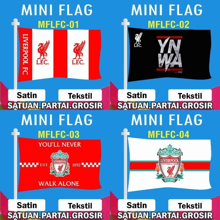 Jual MURAH Sablon Bendera Printing Motif LIVERPOOL FC/Cetak Sablon ...
