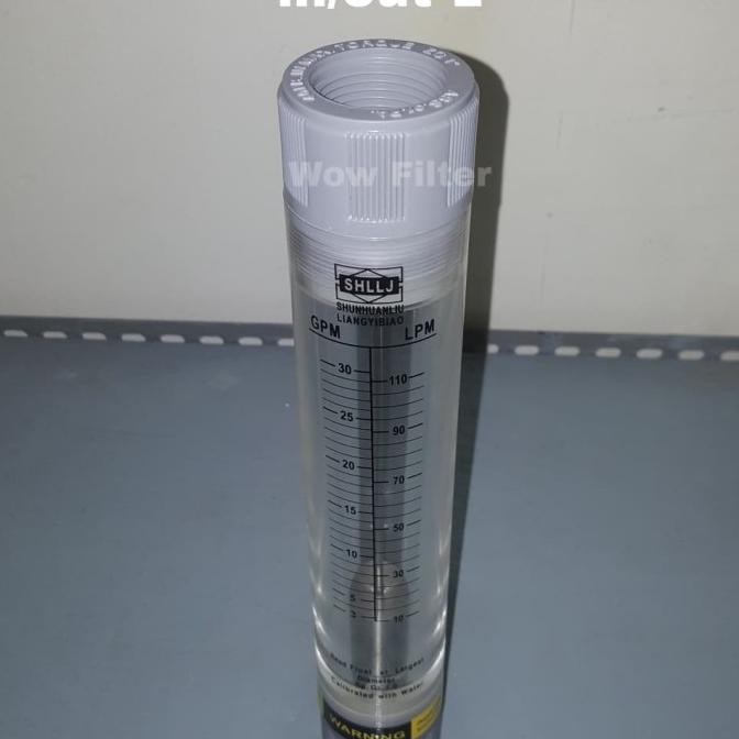 Jual Flowmeter Tabung 30 Gpm/110 Lpm - Rotameter 30Gpm Model Tabung ...