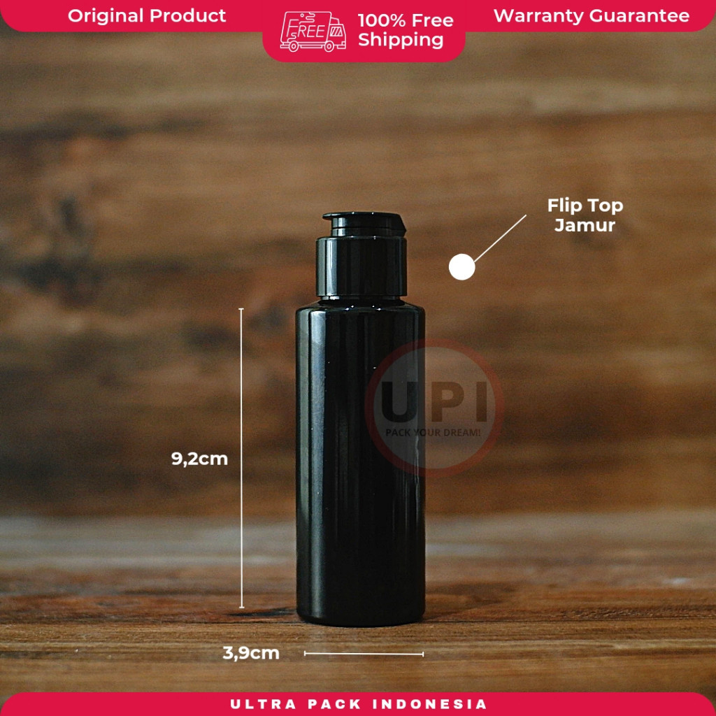 Jual Kemasan Botol Fliptop Isi Ulang - BOTOL PET RF 100ML HITAM + FLIP TOP JAMUR HITAM | Shopee ...