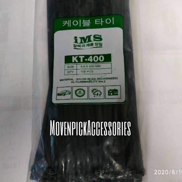 Jual KABEL TIES-KABEL TIS-INSULOK 40CM HITAM | Shopee Indonesia