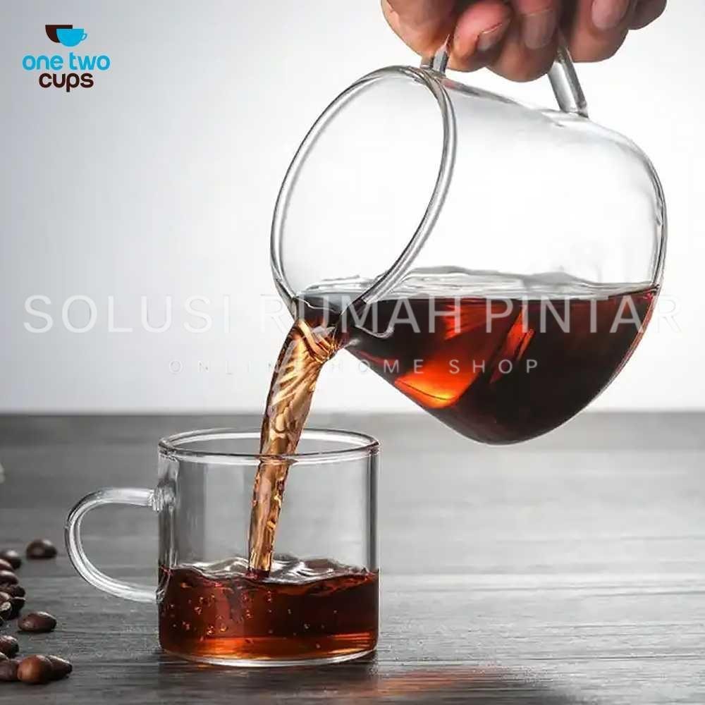 Jual Teko Kopi Borosilicate Glass Coffee Server V60 Drip Pour Over - One Two Cups Tahan Panas ...