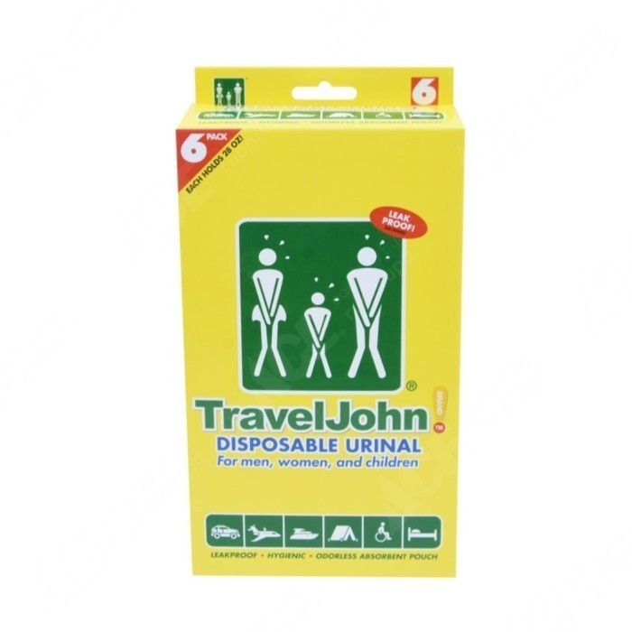 Jual Traveljohn Disposable Urinal 800 Ml 6 Pcs | Shopee Indonesia