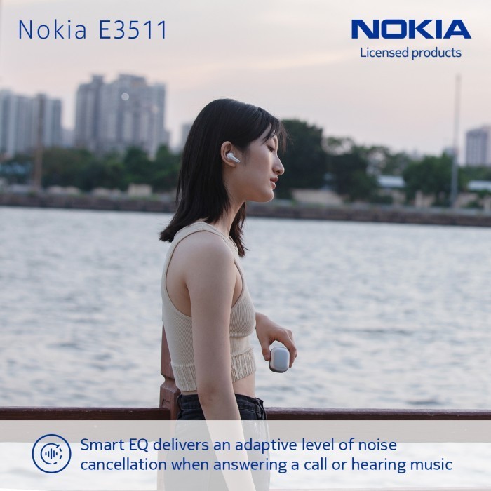 Jual Nokia E3511 Anc True Wireless Earphones Tws Low Latency Hd - White ...
