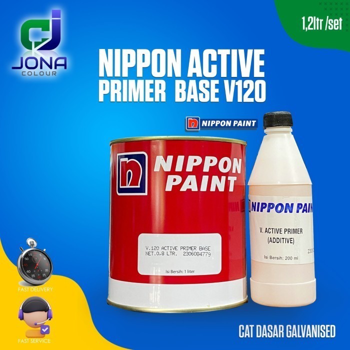 Jual Nippon Paint Active Primer V.120 / Cat Dasar Galvanis Aluminium 1.2 L | Shopee Indonesia