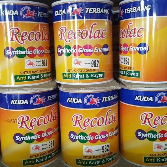 Jual Cat Minyak Kayu Dan Besi Recolac Kuda Terbang | Shopee Indonesia
