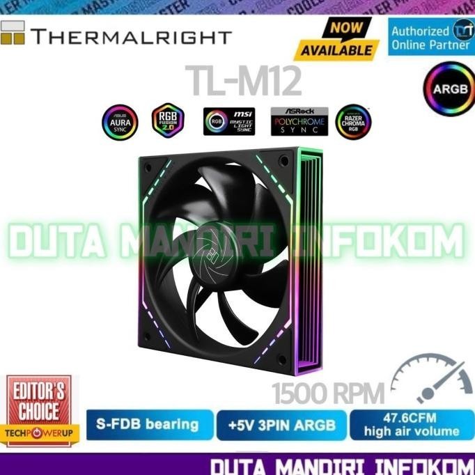Jual ThermalRight TL M12 I M12-S I M12W I M12W-S - ARGB 120mm PWM Fan ...