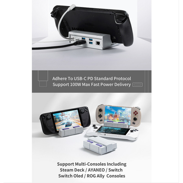 Jual Gulikit 7 In 1 Docking Station Switch Steam Deck Ayaneo Rog Ally ...