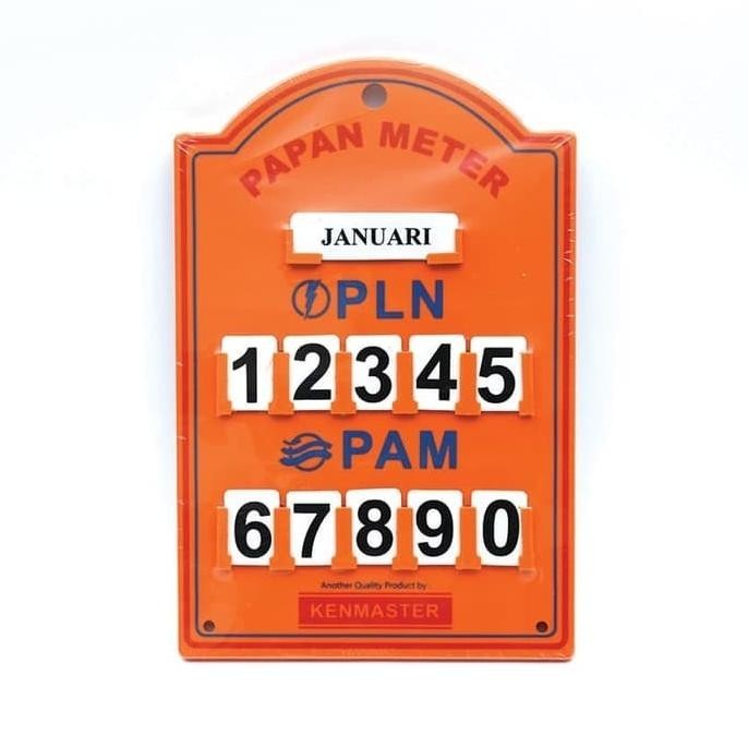 Jual PAPAN METERAN PLN PAM PLASTIK STAND METER KENMASTER | Shopee Indonesia