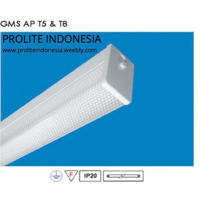 Jual Kap Rumah Armatur Lampu Gms Ap Acr Tl T8 Led Mall Hotel Prolite ...