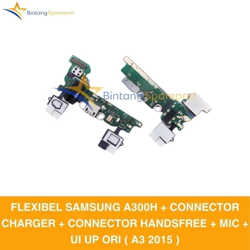 Jual FLEXIBEL SAMSUNG A300H + CONNECTOR CHARGER + CONNECTOR HANDSFREE + MIC + UI UP ORI ( A3 ...