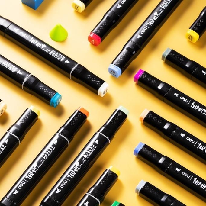 Jual Deli Sketch Marker / Spidol Sketsa Edisi One Piece Double Tip EC180-X | Shopee Indonesia