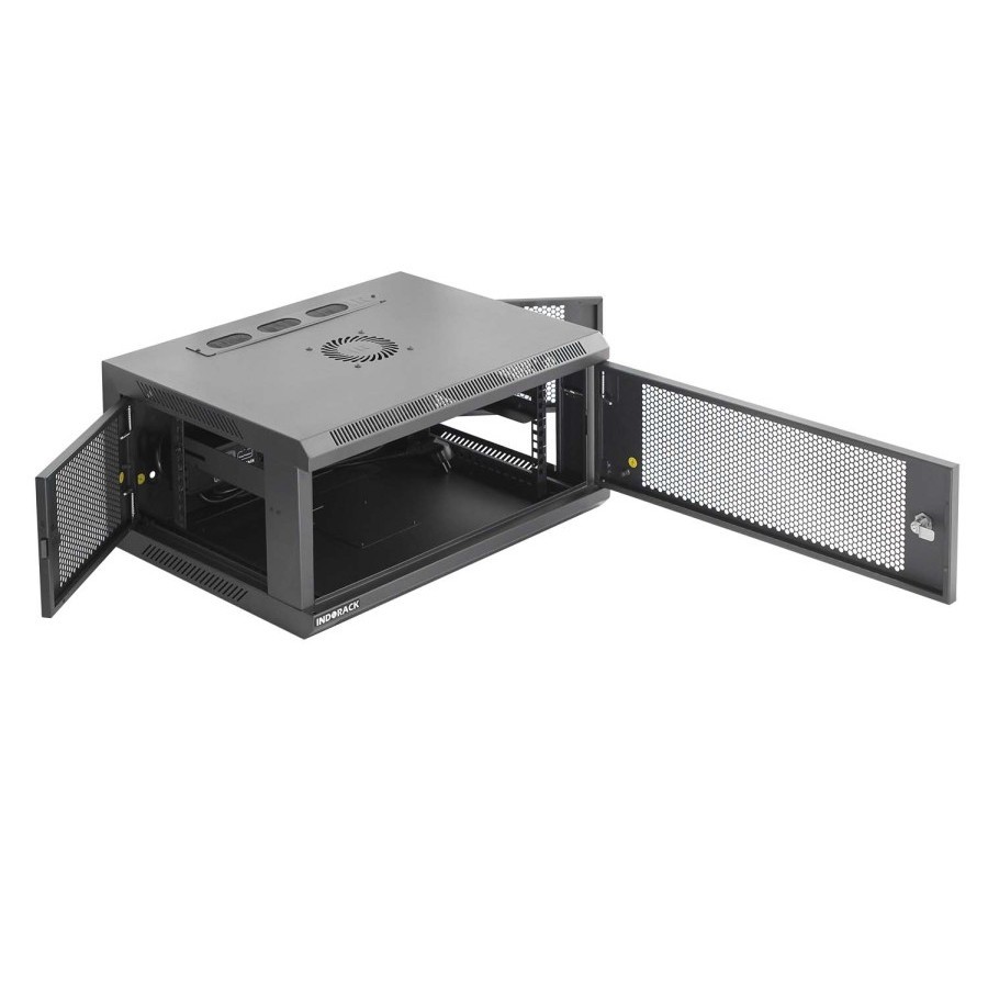 Jual Wallmount Rack INDORACK Perforated 4U Depth 450mm Rack Server ...