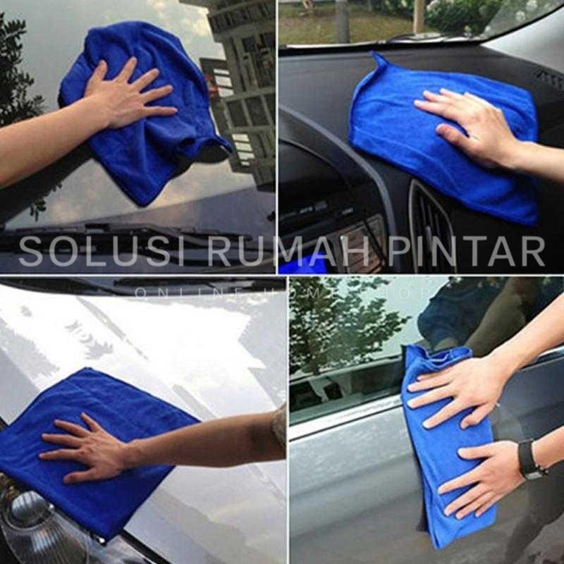 Jual Handuk Microfiber Serbaguna 24x24cm - EACHGO Lap Pengering Mobil ...