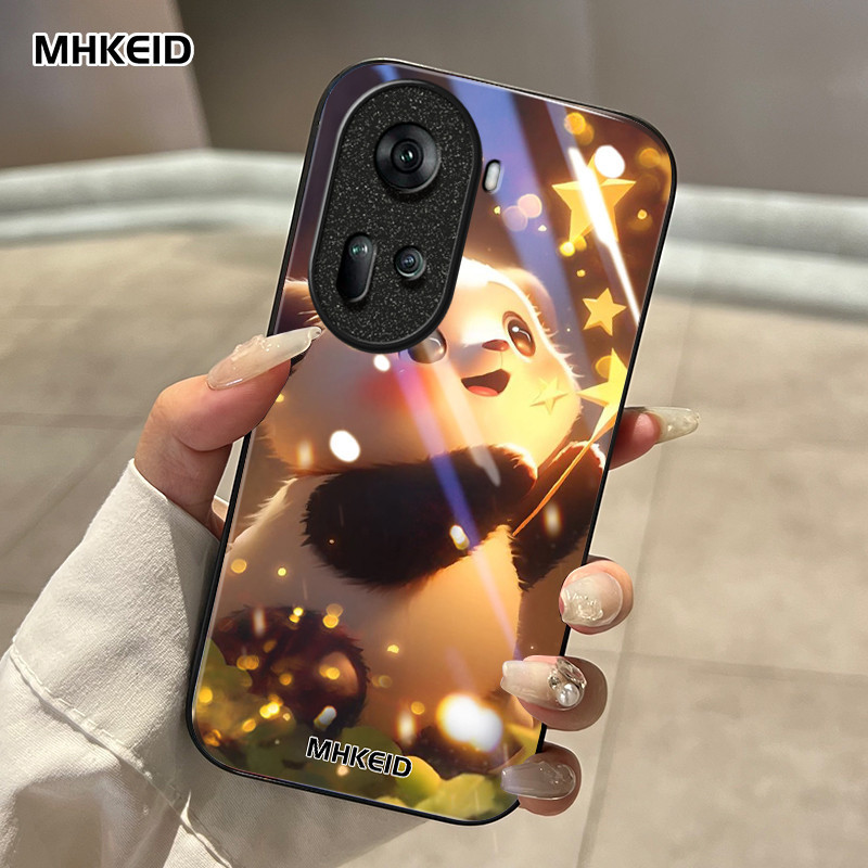 Jual MHKEID Casing Hp Untuk OPPO Reno 11 5G Reno 11F 5G Case HP Kasing Casing kaca samping ...