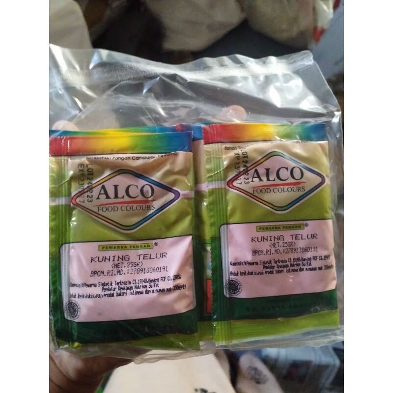 Jual alco warna kuning telur pewarna tempe kuning telur pewarna kue ...