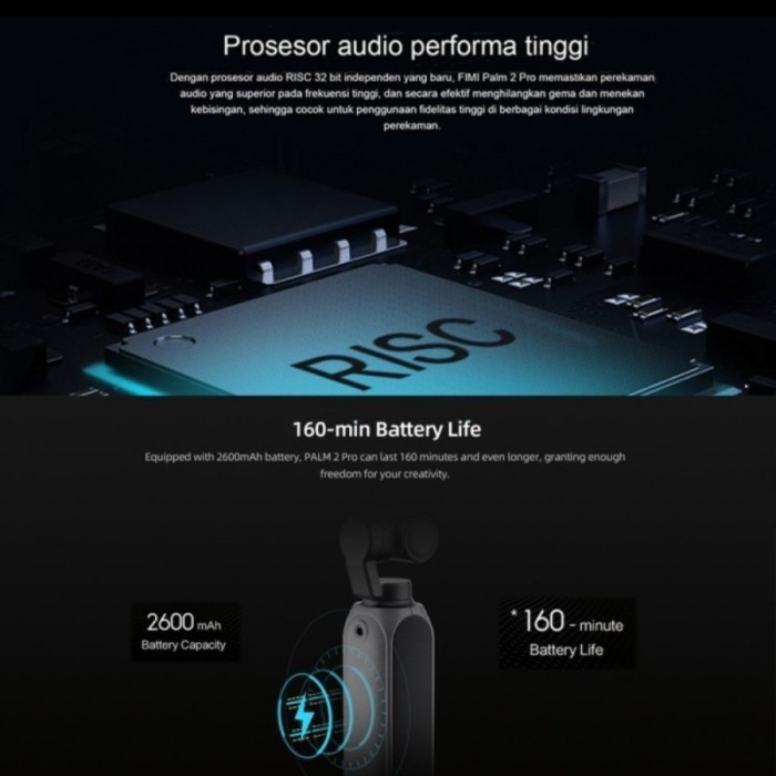 Jual Stabilizer Fimi Palm 2 Pro 100% Gimbal Kamera Original Garansi ...