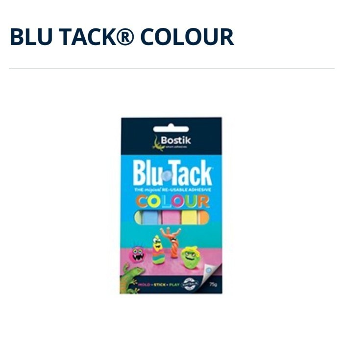 Jual stik blu tack color 75g | Shopee Indonesia
