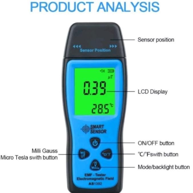Jual Alat Ukur Radiasi Elektromagnetik Digital Hp Smartphone Tester Bts ...