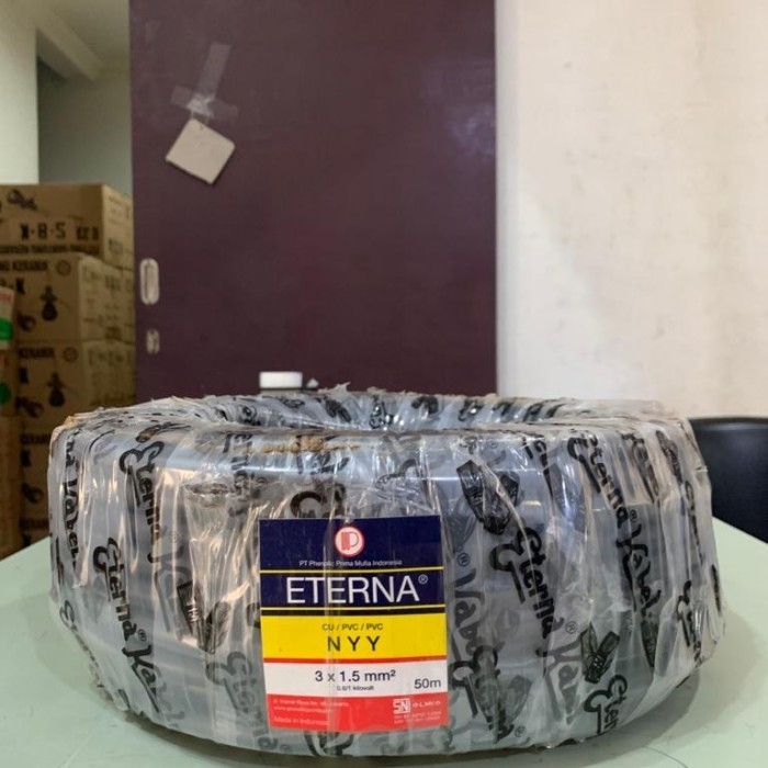 Jual Kabel Eterna NYY 2x1,5/2x2,5/3x1,5/3x2,5/4x1,5/4x2,5 50M Kawat | Shopee Indonesia