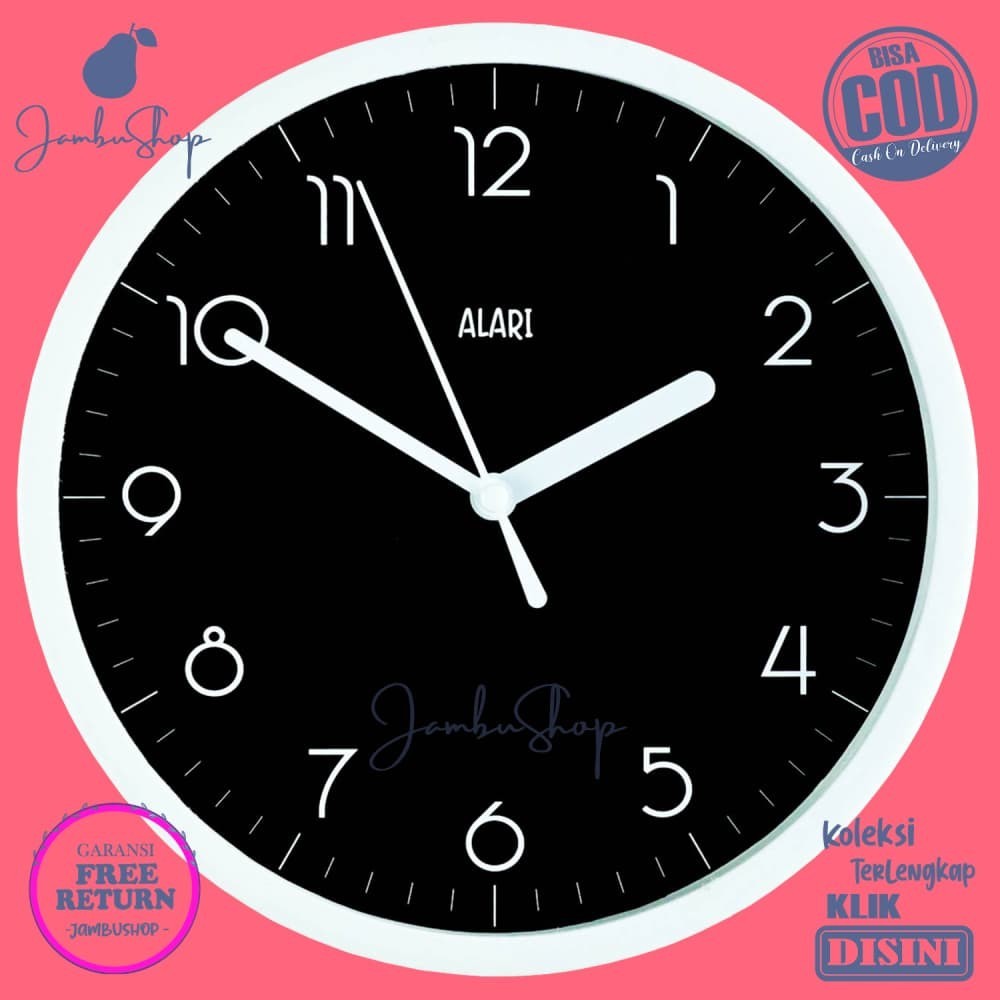 Jual Jam Dinding Analog Minimalis AL1223-1668 Hiasan Dinding BestSeller ...
