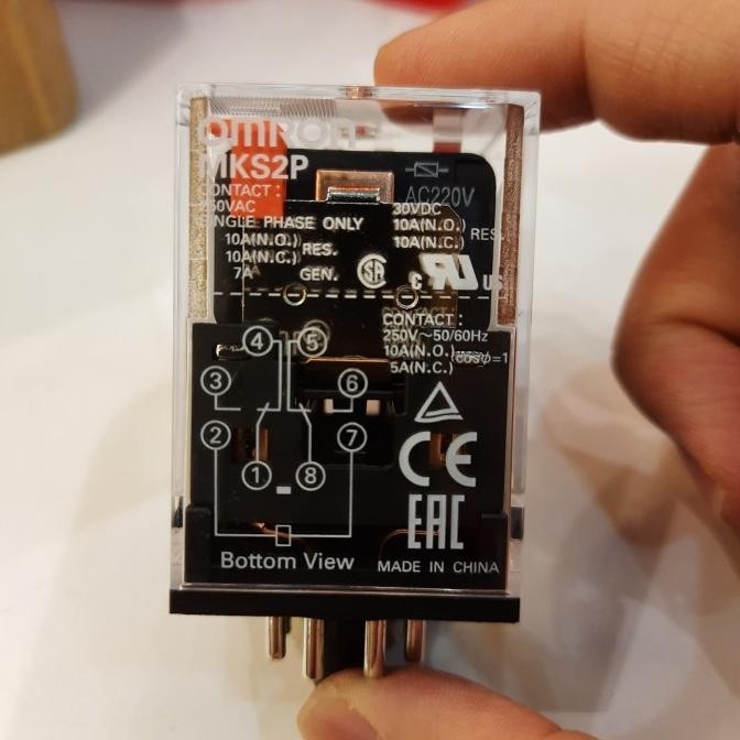 Jual Original Relay Omron Mk2P-I / Mk2P / Mks2P 220V 8Pin | Shopee Indonesia