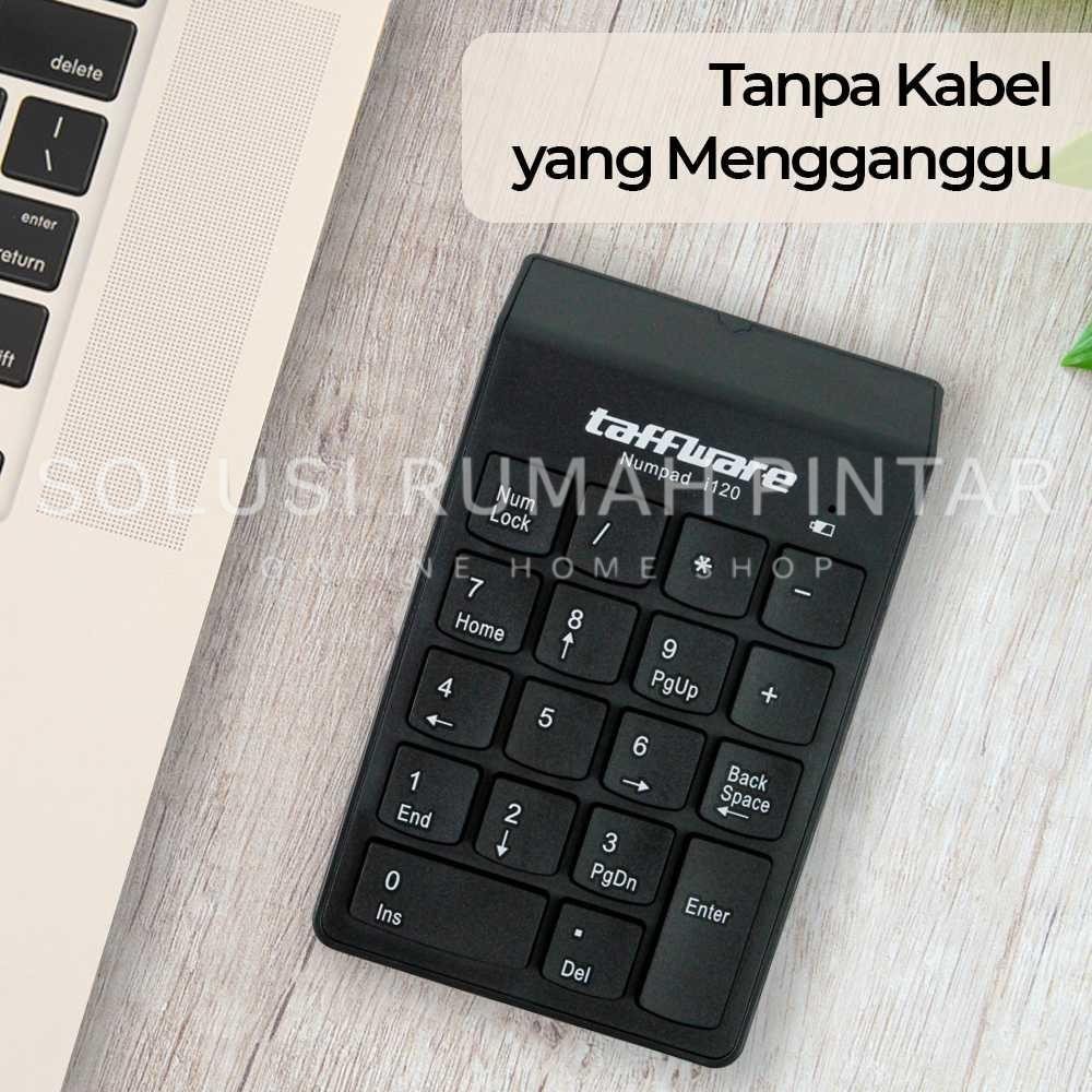 Jual Keypad Numeric Wireless 2.4 GHz dengan USB Dongle - Taffware Numpad Tanpa Kabel untuk ...
