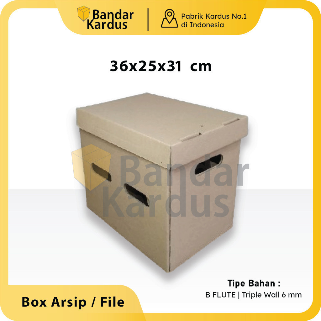 Jual Box Arsip | Kardus Dokumen Uk 36x25x31 cm ( HARGA UNTUK 1pcs ...