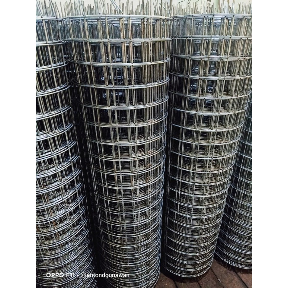 Jual Wiremesh Roll Kawat Ram Loket Besi Galvanis Diameter 3mm Las Titik ...