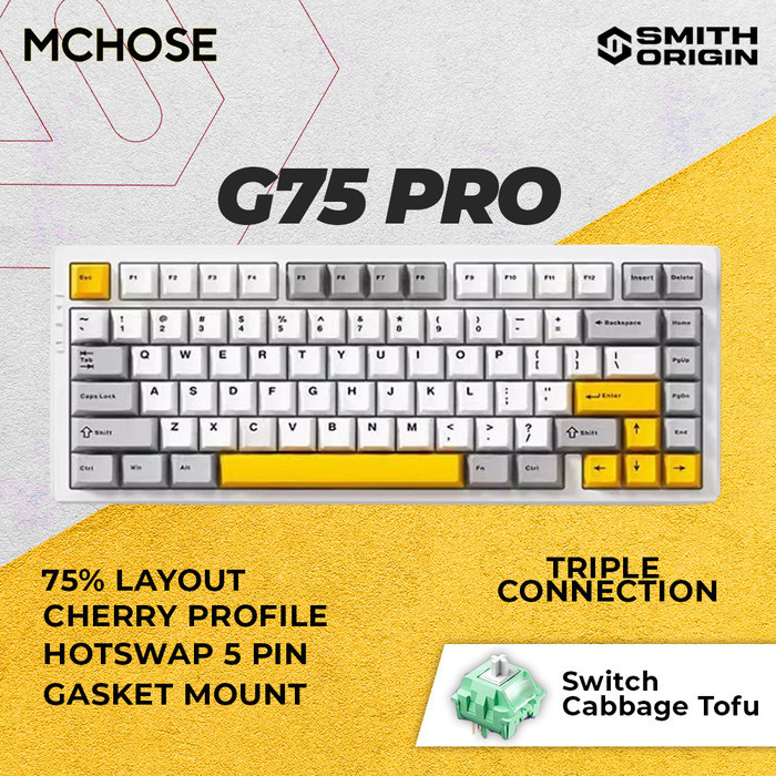 Jual MCHOSE G75 Pro Wireless Mechanical Keyard | Shopee Indonesia