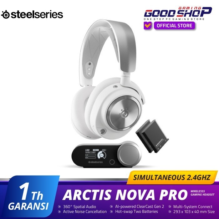 Jual Steelseries Arctis Nova Pro Wireless White with GameDAC Gen 2 ...