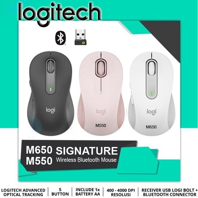 Jual BEBAS ONGKIR - LOGITECH M650 Signature Wireless Bluetooth Silent ...