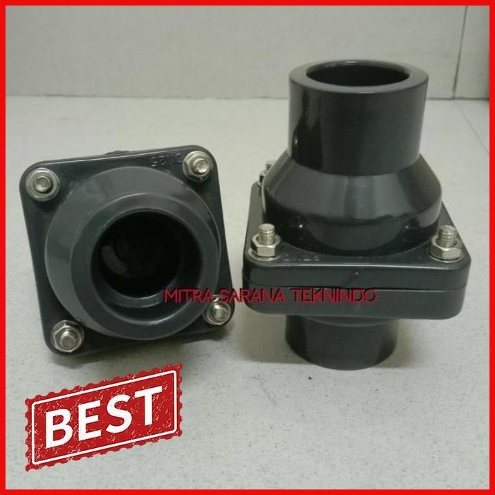 Jual [ADU] SWING CHECK VALVE PVC 1" INCH MODEL SOCKET | Shopee Indonesia